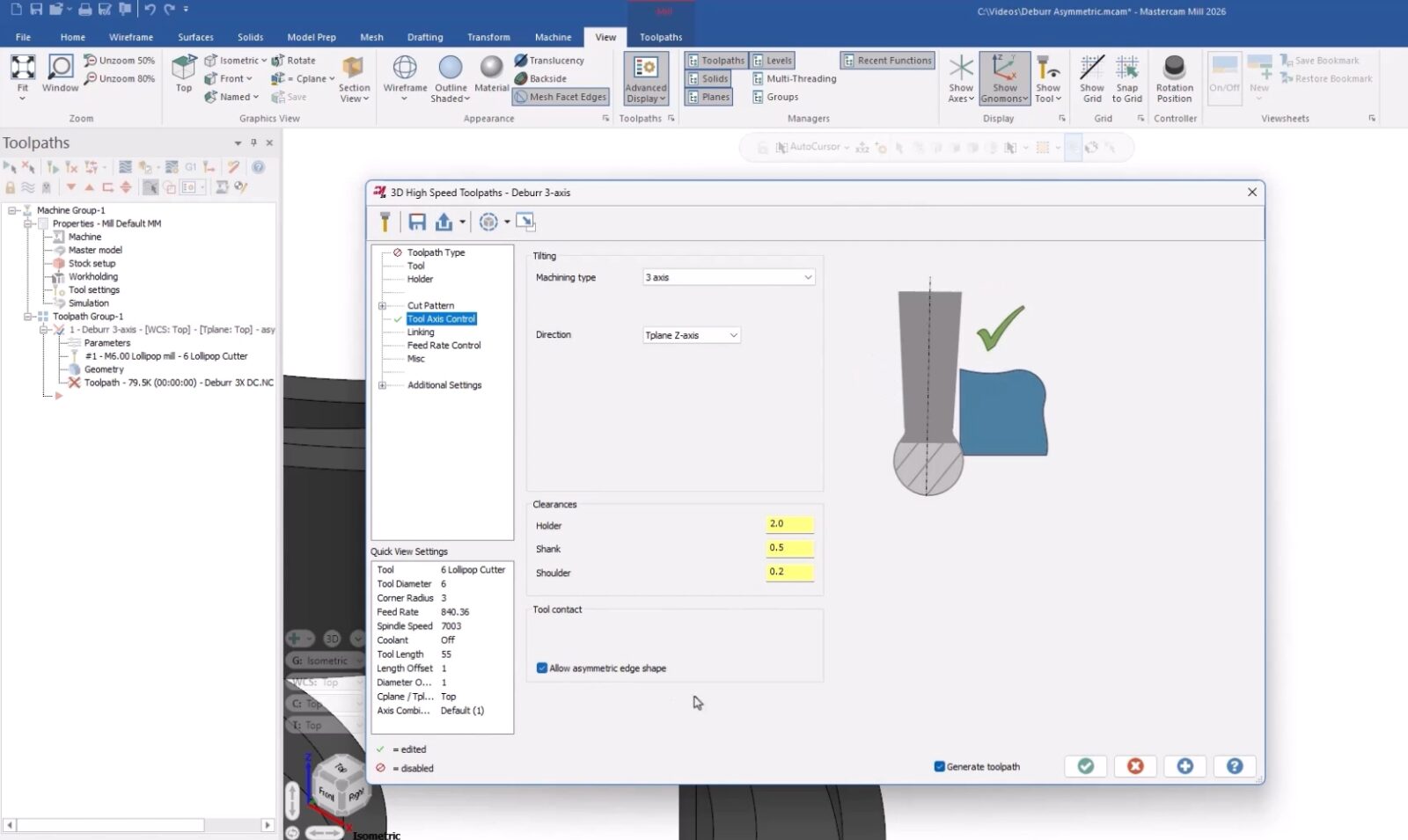 Mastercam Deburr: Unlocking Precision with Asymmetric Edge Setting ...